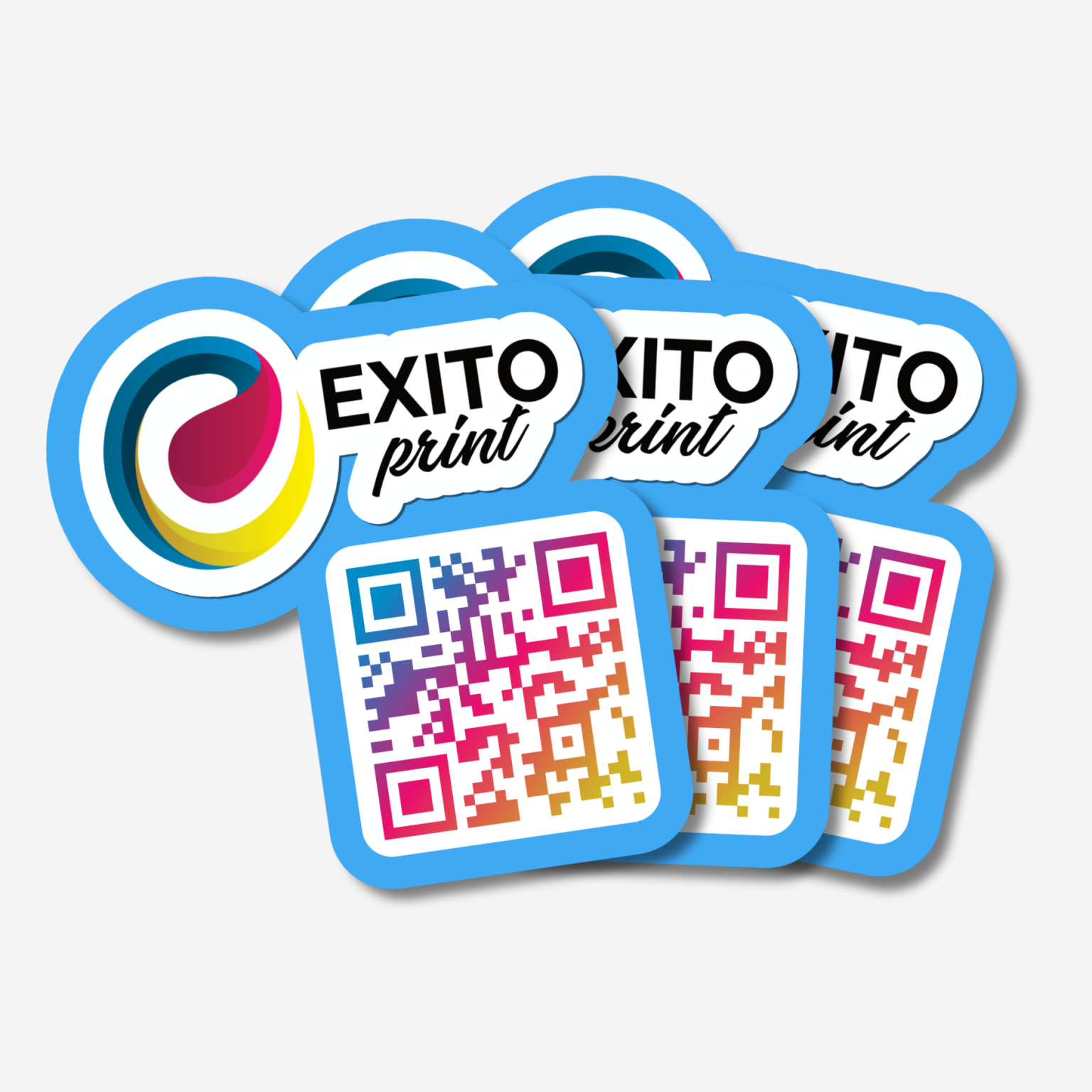 Stickers con QR (individuales) - ExitoPrint